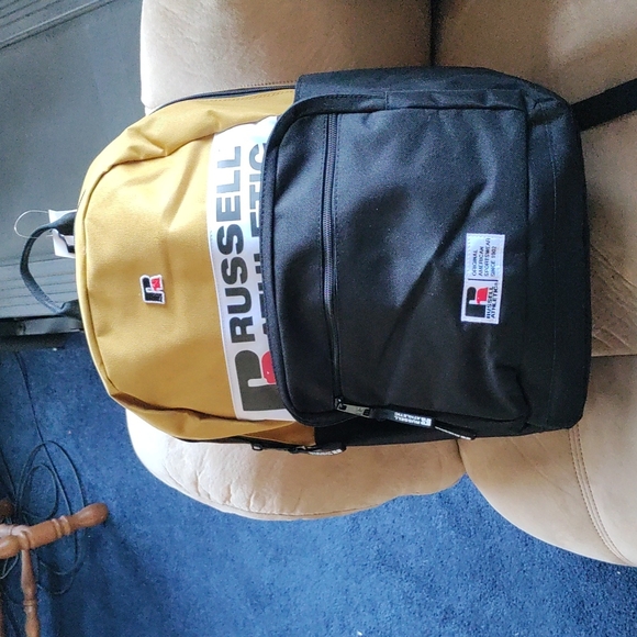 Russell Athletic | Bags | Russell Athletic Gold And Black Backpack ...